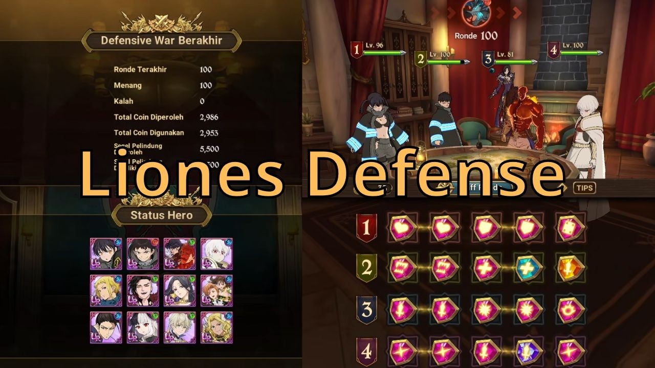 Guide & Recommendation Liones Defense [ 7DS Grand Cross ] - YouTube