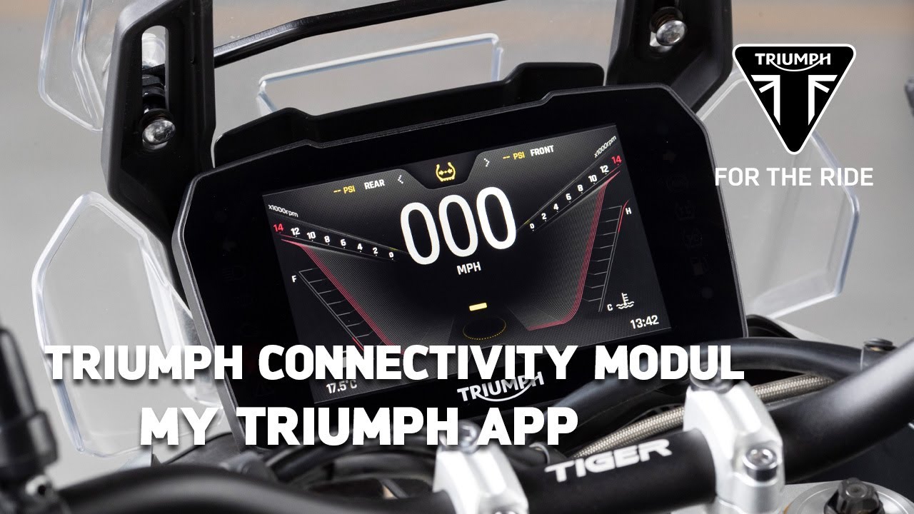 Triumph Motorrad Connectivity Modul - My Triumph App - YouTube