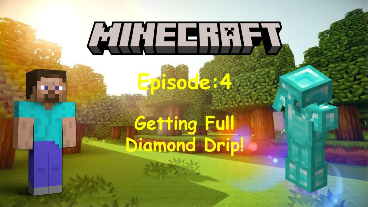 Minecraft Ep:4 - Getting Full Diamond Armour! - YouTube