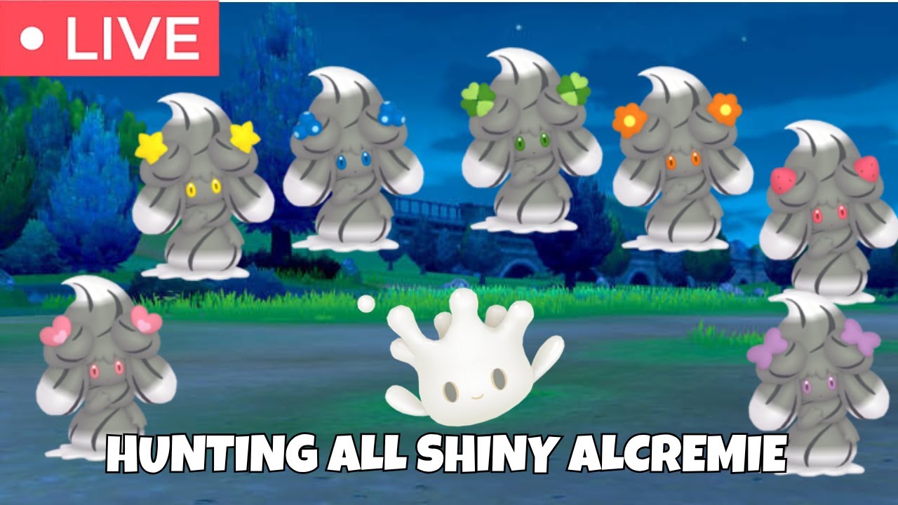 2000+ Eggs! Trying to get all Shiny Alcremie! (2/8) - YouTube