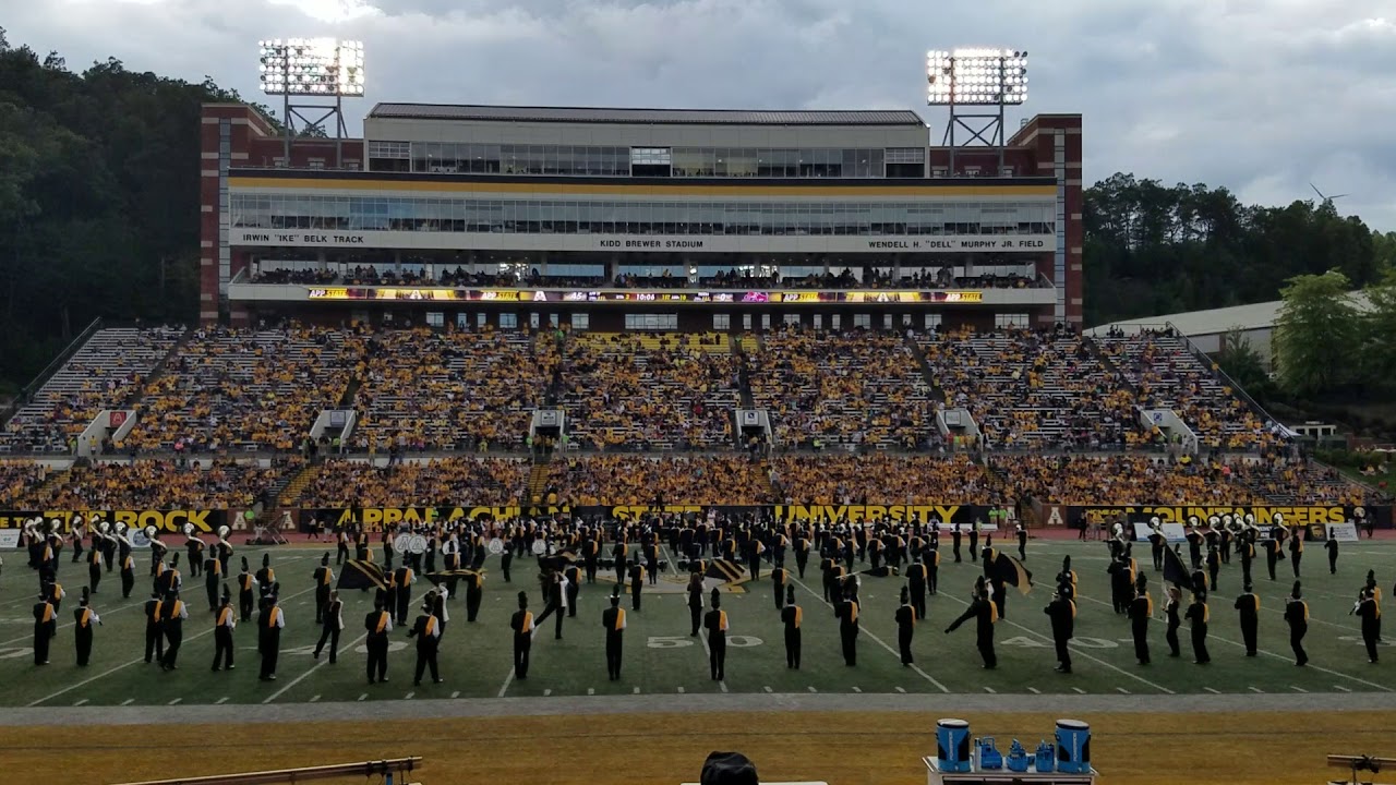 Appalachian State half-time show vs. Savannah State, Earth, Wind ...