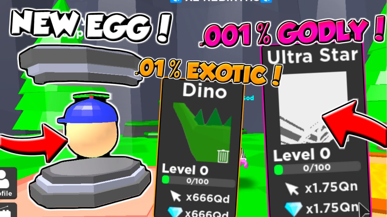 🐉NEW UPDATE WITH NEW .001% GODLY AND .01% EXOTIC!! || Roblox Tapping ...