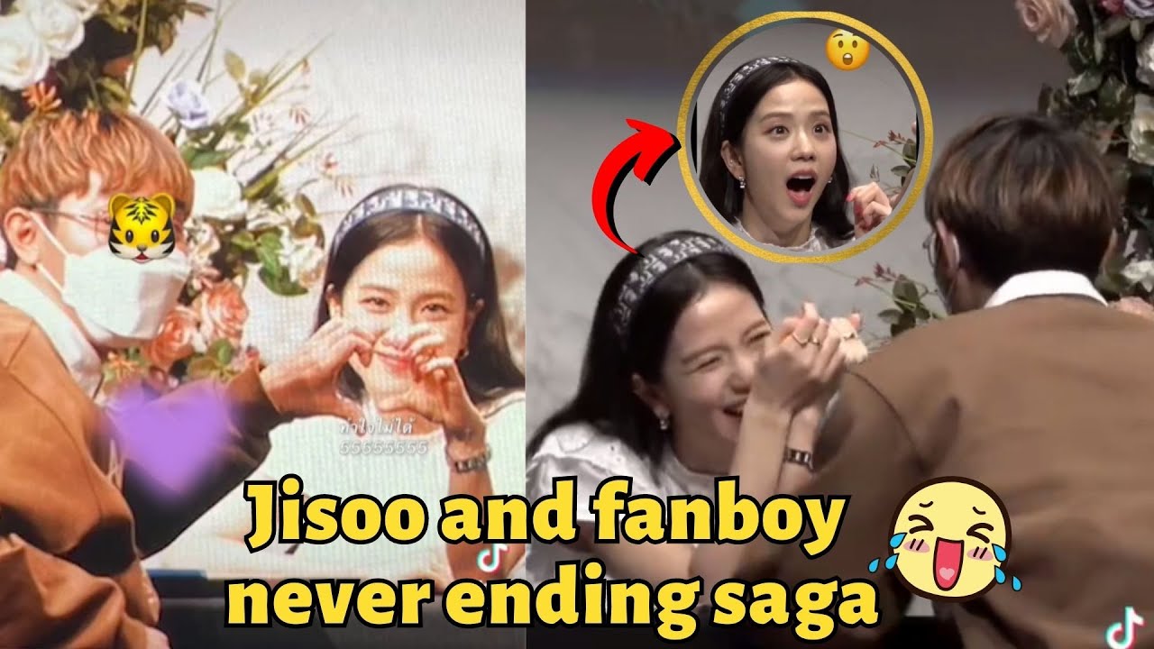 This Fanboy acts up again at Jisoo's solo fansign!! Jisoo reveals this ...