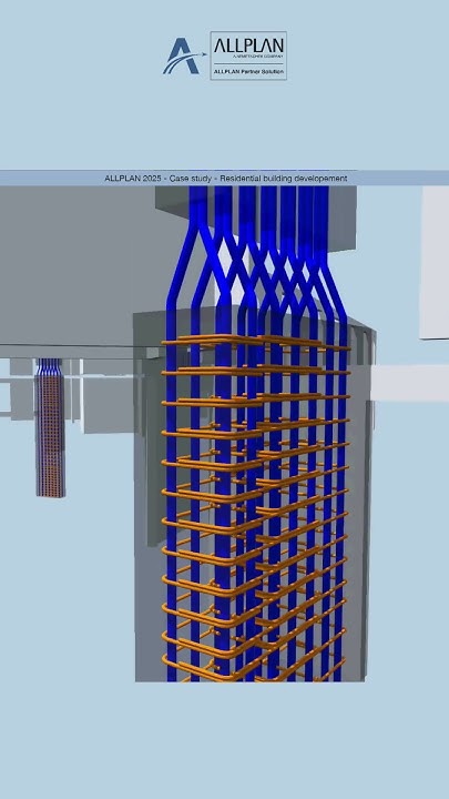 Allto PythonParts Column in Allplan enables automated reinforcement detailing & labeling - YouTube