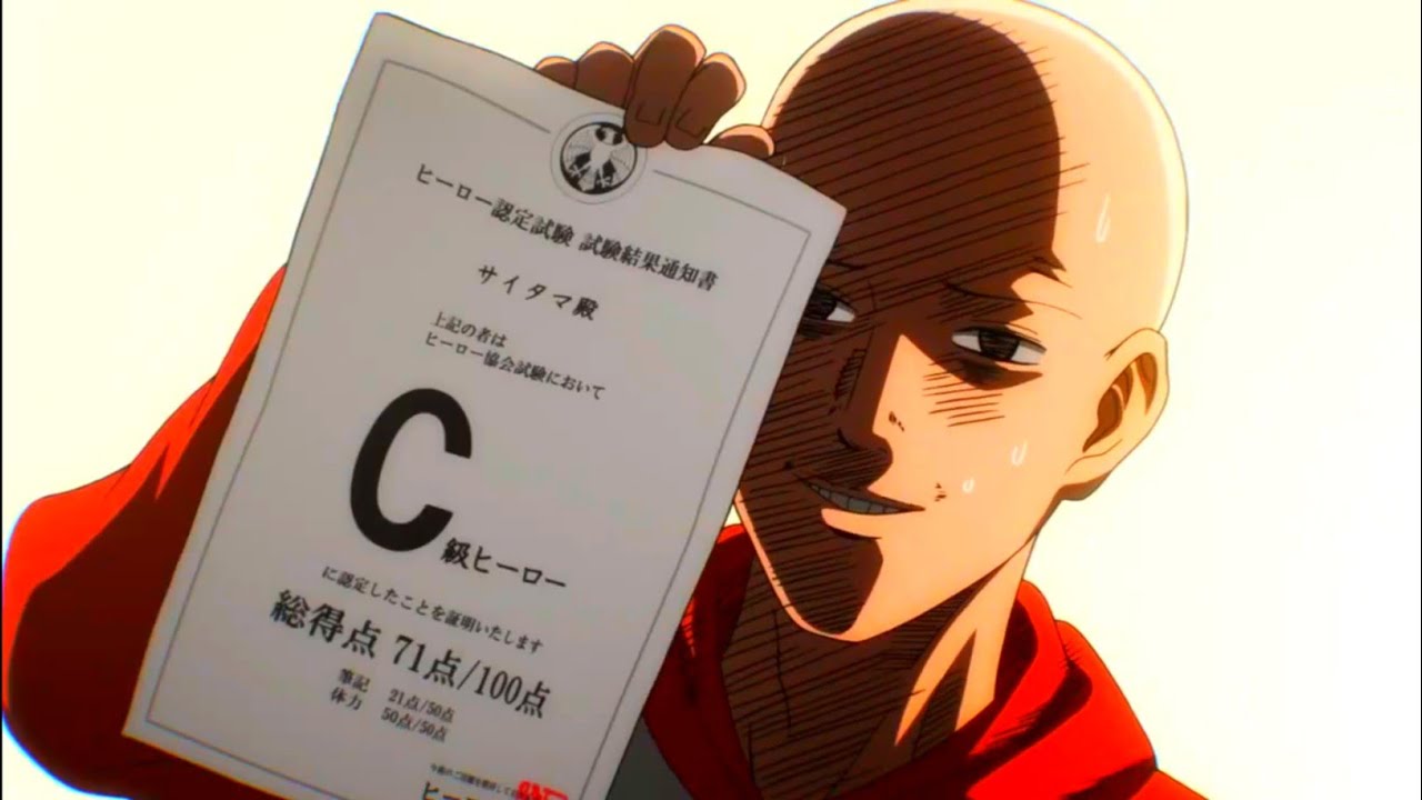 SAITAMA : RANK CLASS C HERO || ONE PUNCH MAN - YouTube