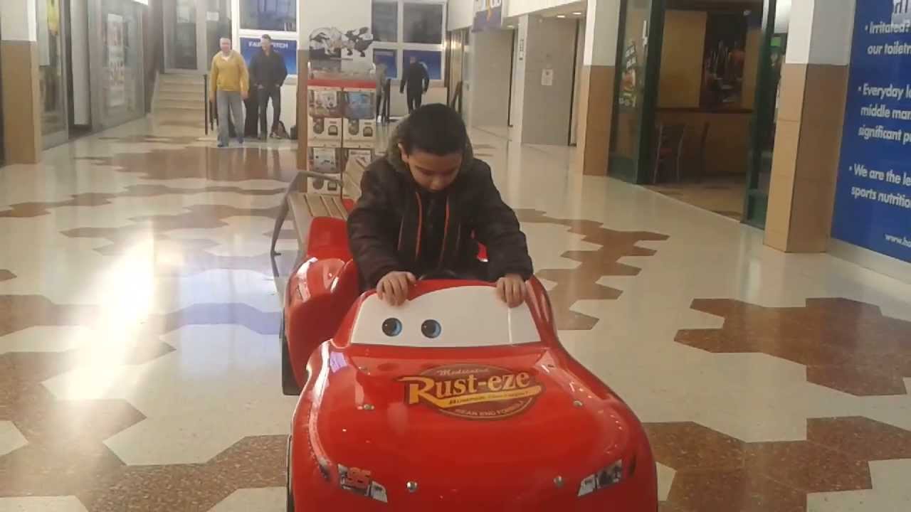 Leo on Lightening McQueen Ride - YouTube