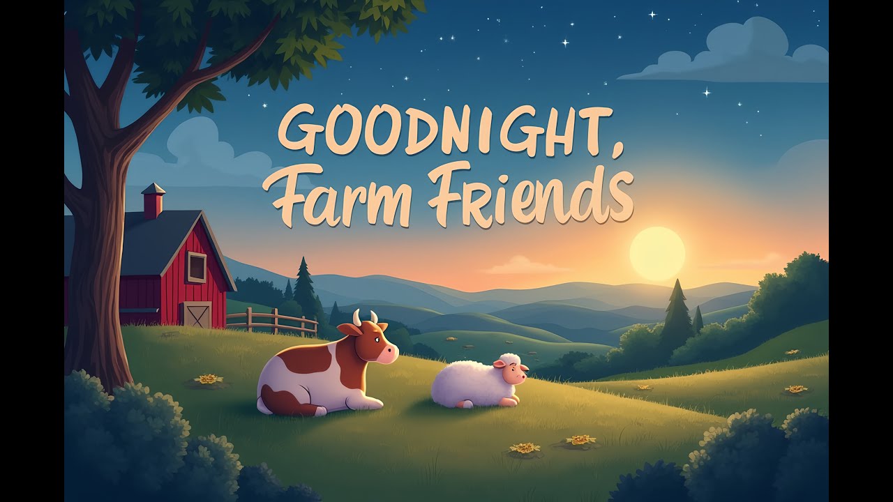 🐄 Goodnight, Farm Friends 🐑 the perfect bedtime story for kids and ...