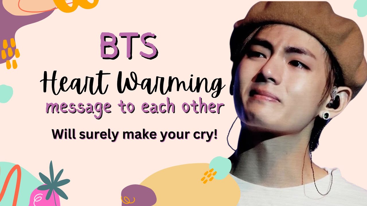 Tissues Ready! BTS's Tear-Jerking Messages to Each Other ️😭 #BTS # ...