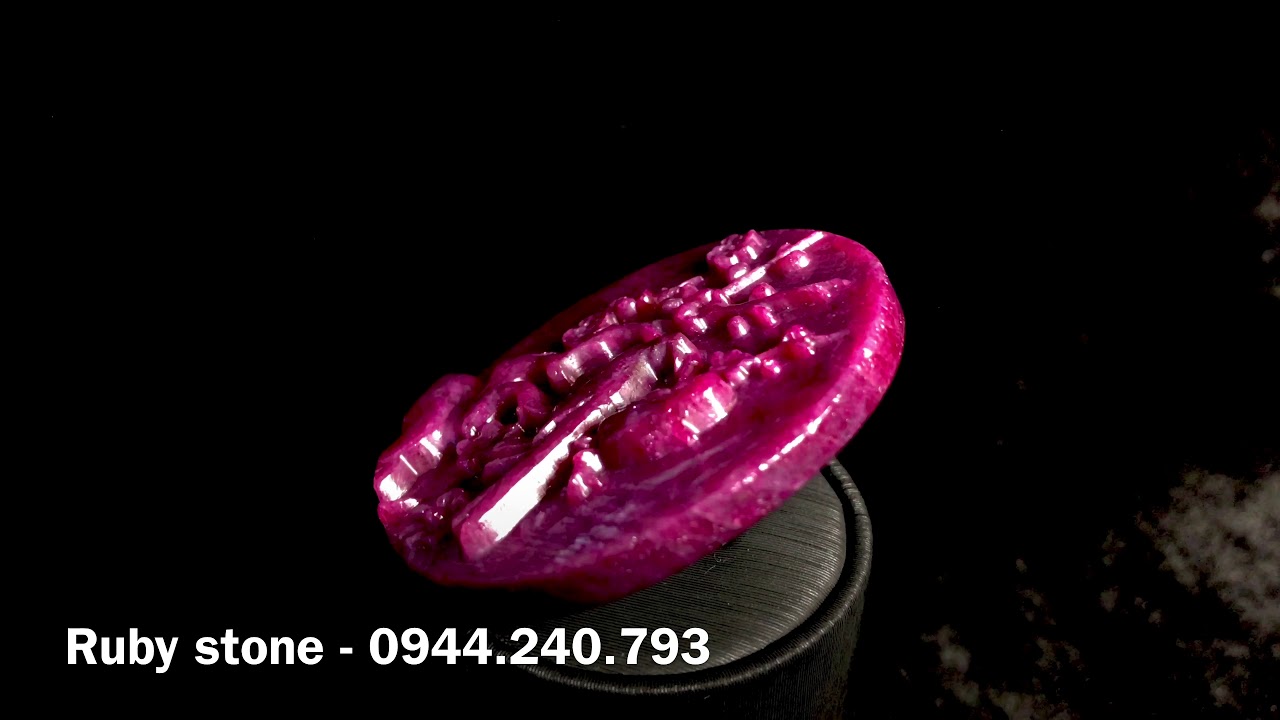 Mặt dây chuyền uyên ương bên hoa đào ruby nam phi đỏ vip - YouTube