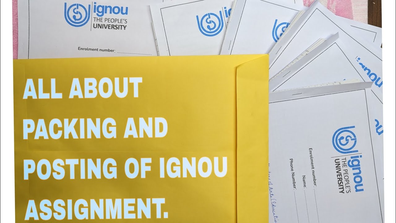 IGNOU ASSIGNMENT KAISE KARE POST/ PACK KAISE KARE/ How to send and pack ...