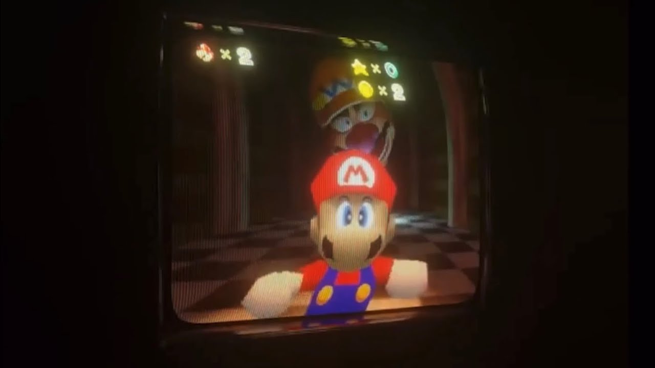 Super Mario 64 Wario Apparition (REAL FOOTAGE) - YouTube