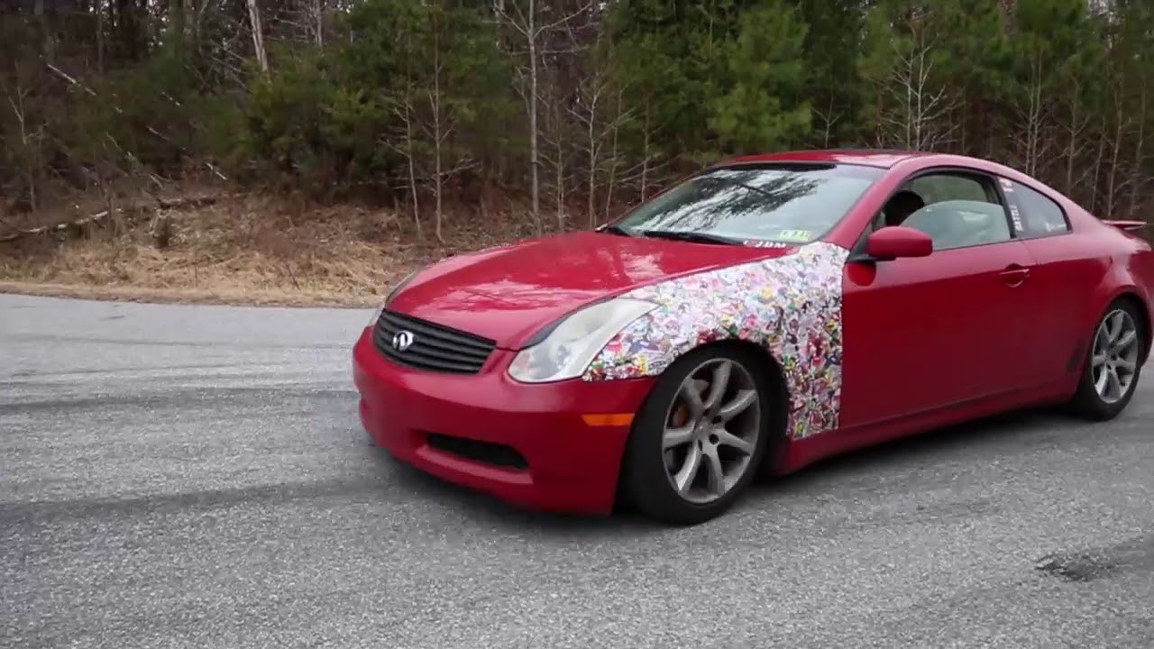 Slammed G35 drifting - YouTube
