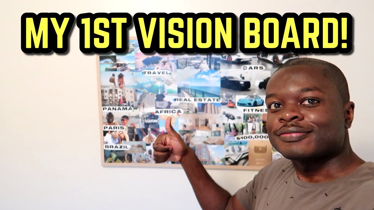 MAKING MY 1ST VISION BOARD - YouTube