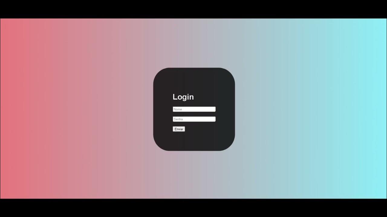 Tela de login HTML CSS SIMPLES - YouTube