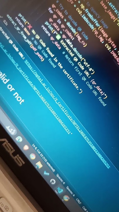 NPTEL Certificate verification Automation😁 #coding #programming # ...