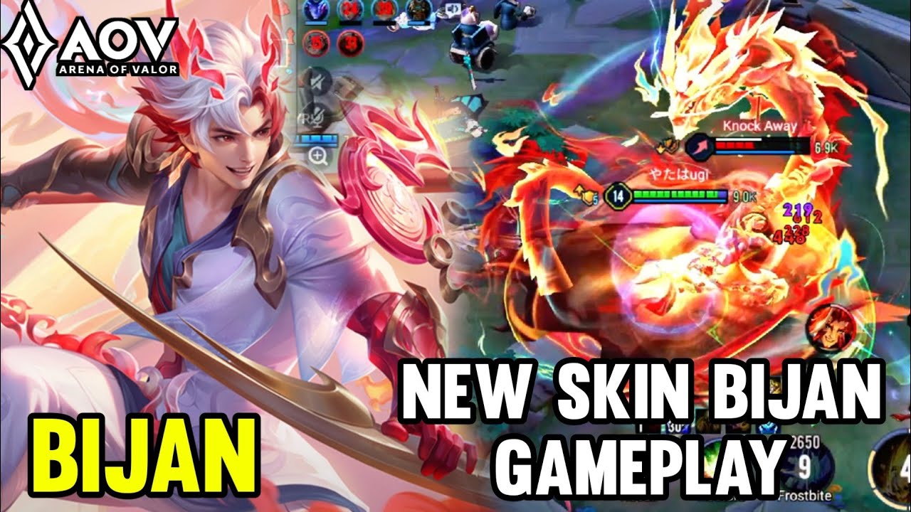 AOV : NEW SKIN BIJAN GAMEPLAY - ARENA OF VALOR LIÊNQUÂNMOBILE ROV COT ...