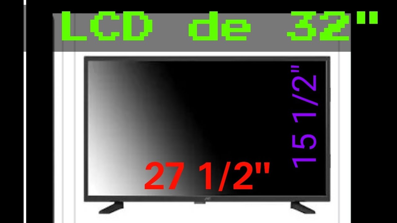 ?Cómo se miden las pulgadas de una LCD o TV?.. - YouTube