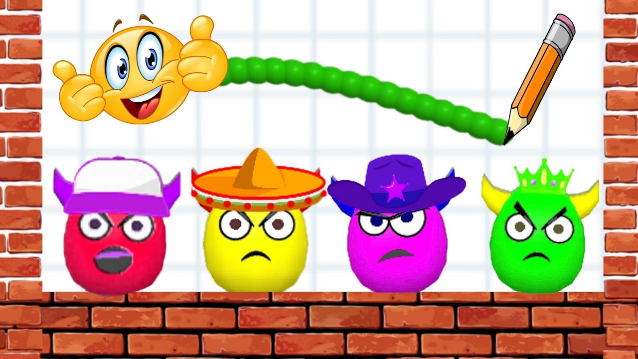 Draw to smash rotten eggs🥚😁ارسم لتحطيم البيض الفاسد draw to smash games ...