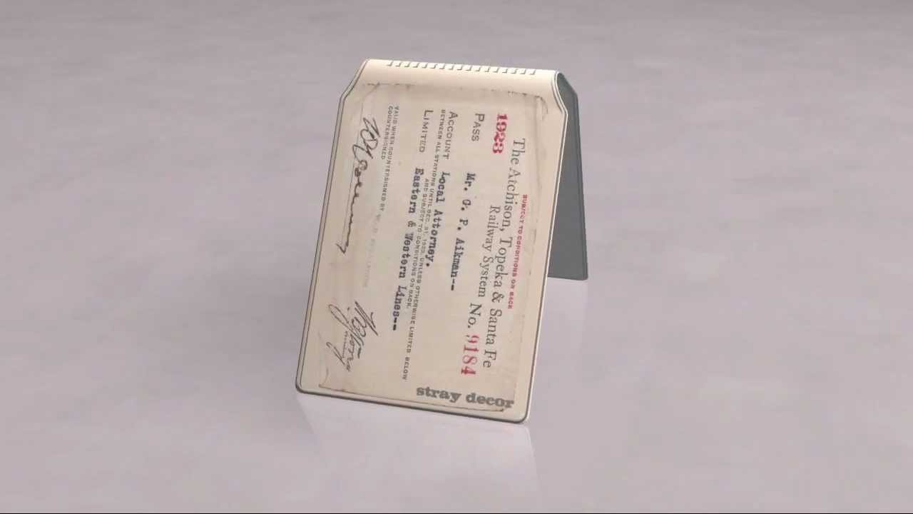 Vintage Train Ticket Oyster Card Holder / Wallet - Stray Decor - YouTube