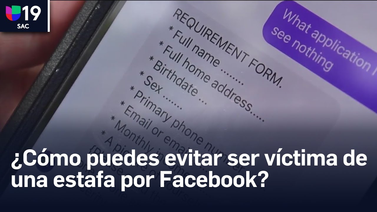 ¿Cómo puedes evitar ser víctima de una estafa por Facebook? - YouTube