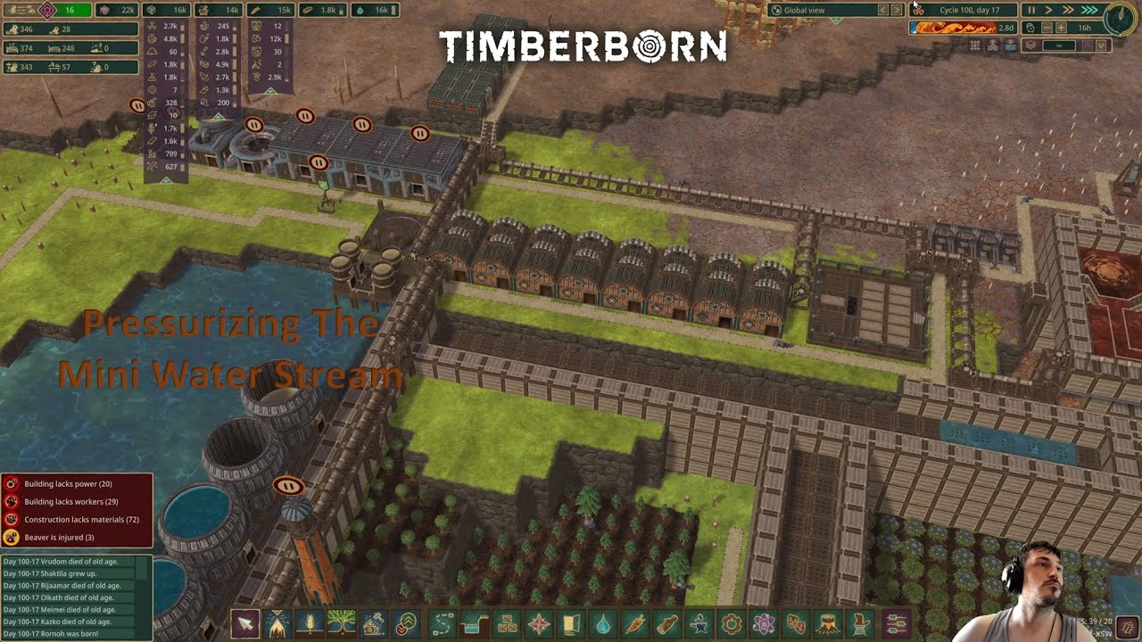 Timberborn Pressurizing The Mini Water Stream - YouTube