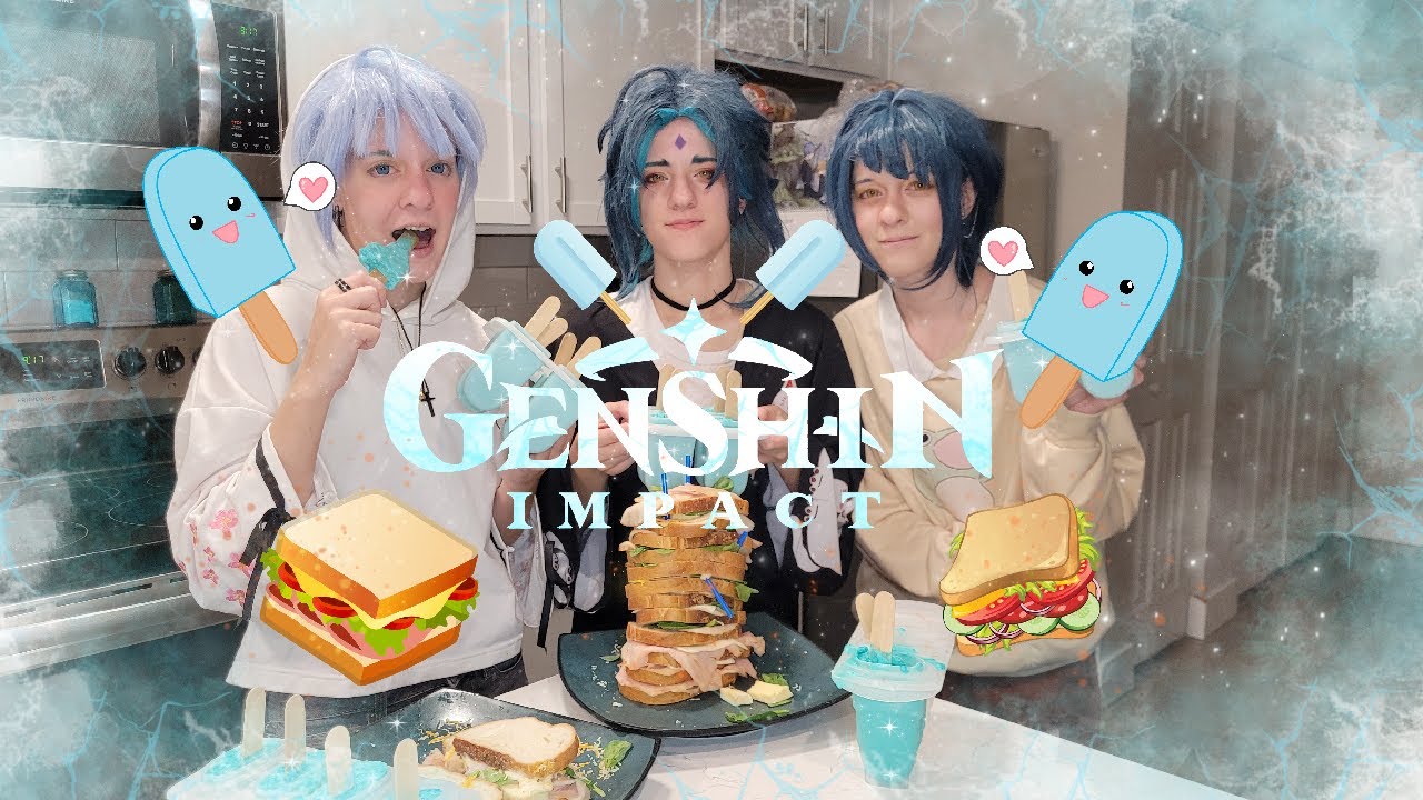 Genshin Impact Cosplay [Making Popsicles And Sandwiches] - YouTube