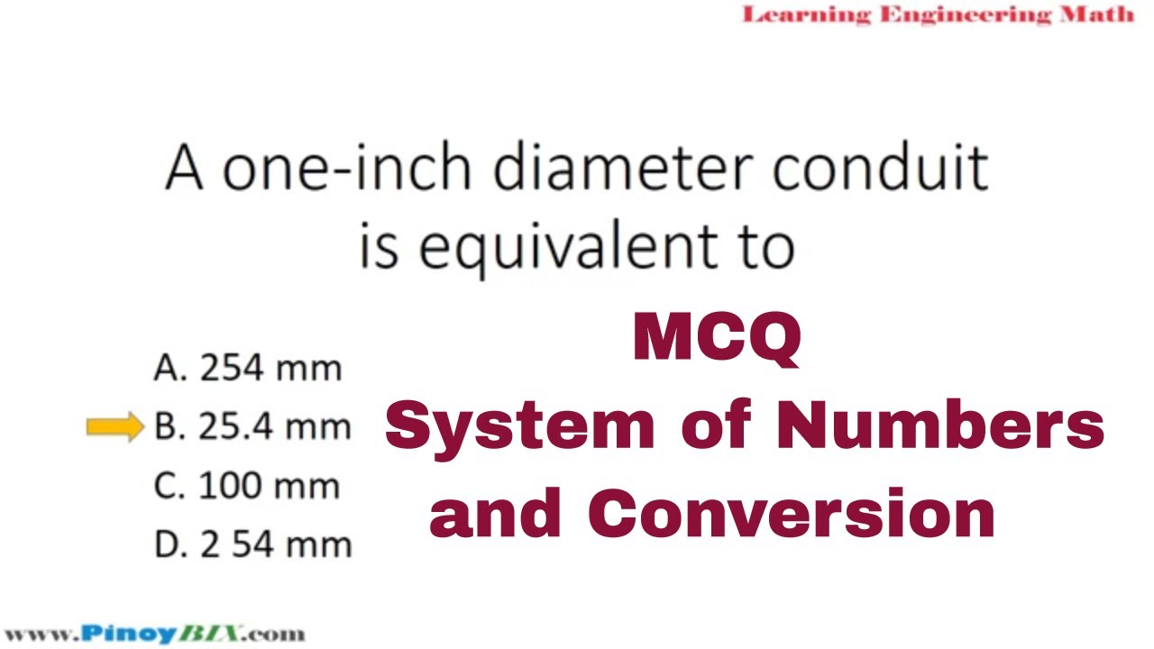 MCQ in System of Numbers and Conversion Series I Mathematics Board Exam ...