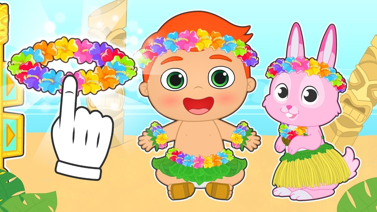 BABY ALEX AND RUBY Dress up as Hawaiians 🌸Cartoons for kids - YouTube