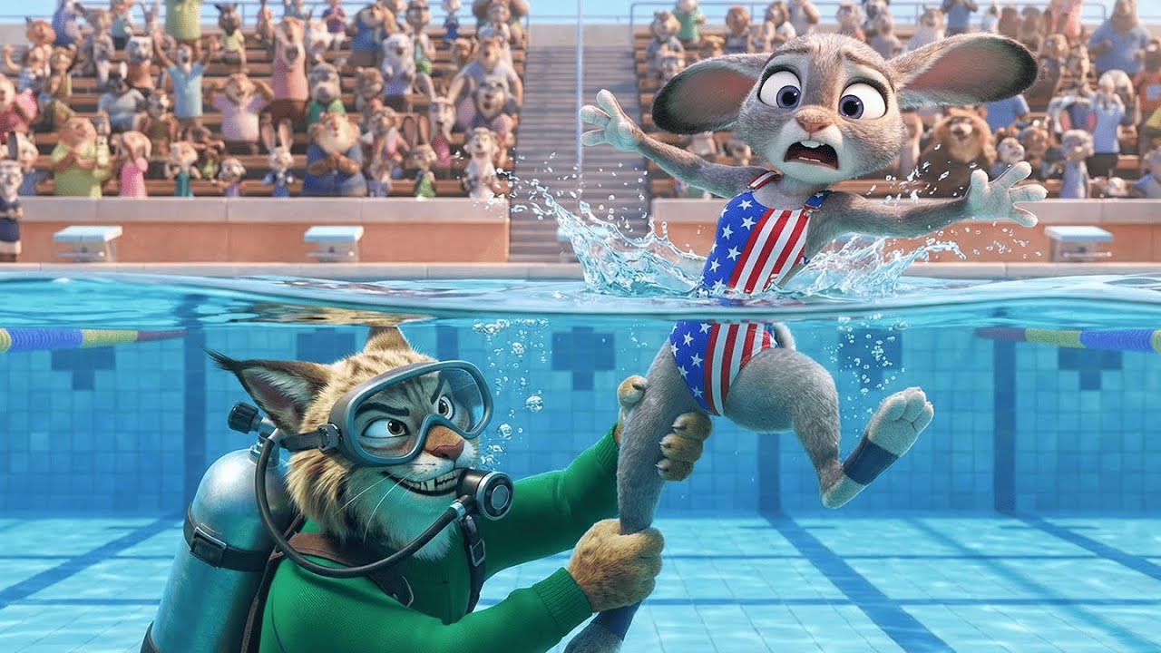😱OMG! Zootopia 2 Swimming Championship🔥: Judy Races Gazelle, Nick ...