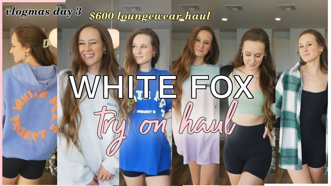 HUGE White Fox TRY ON Haul + My Entire White Fox Loungewear Collection ...