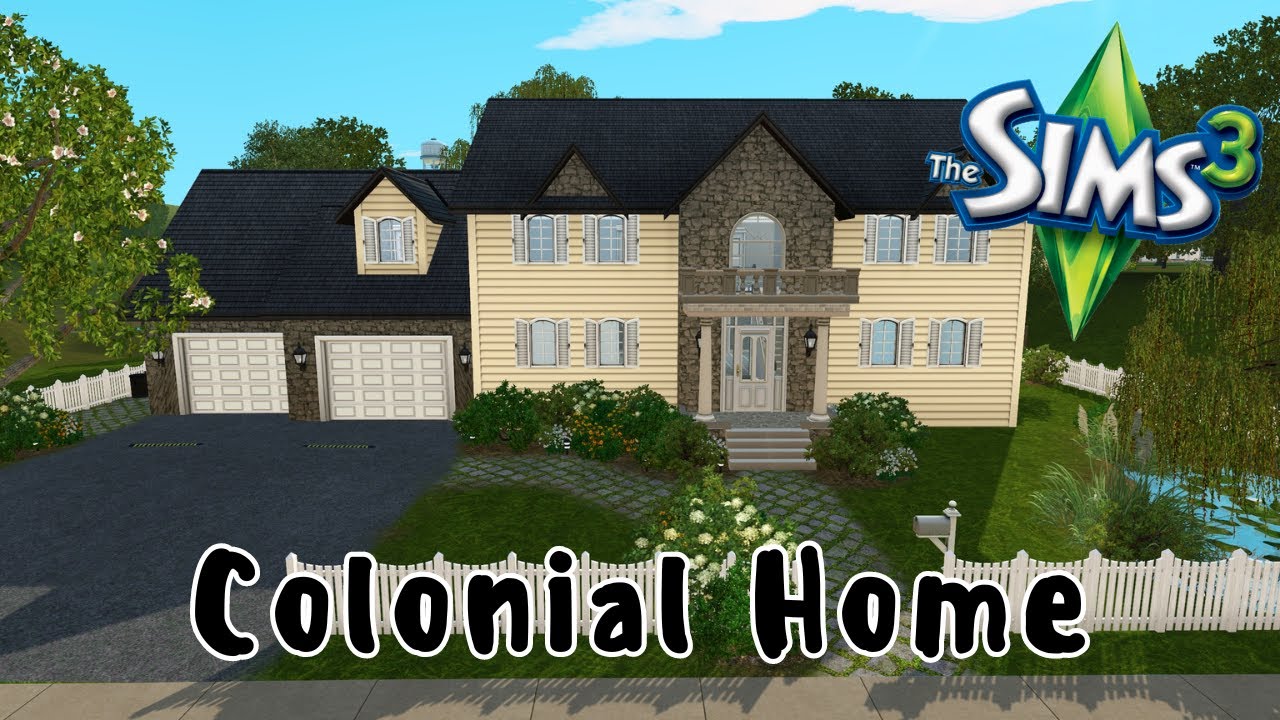 Ts3 Speed Build || Colonial Home - YouTube