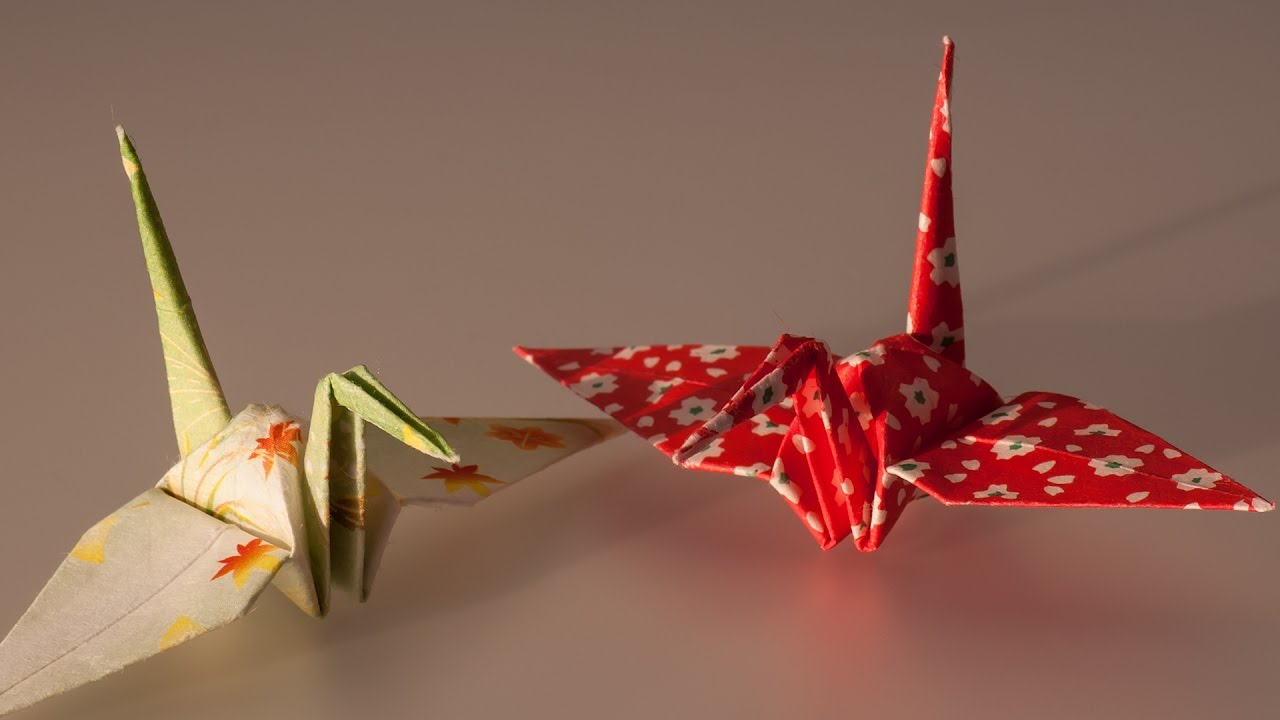 Folding Paper Cranes - Day 40 - YouTube