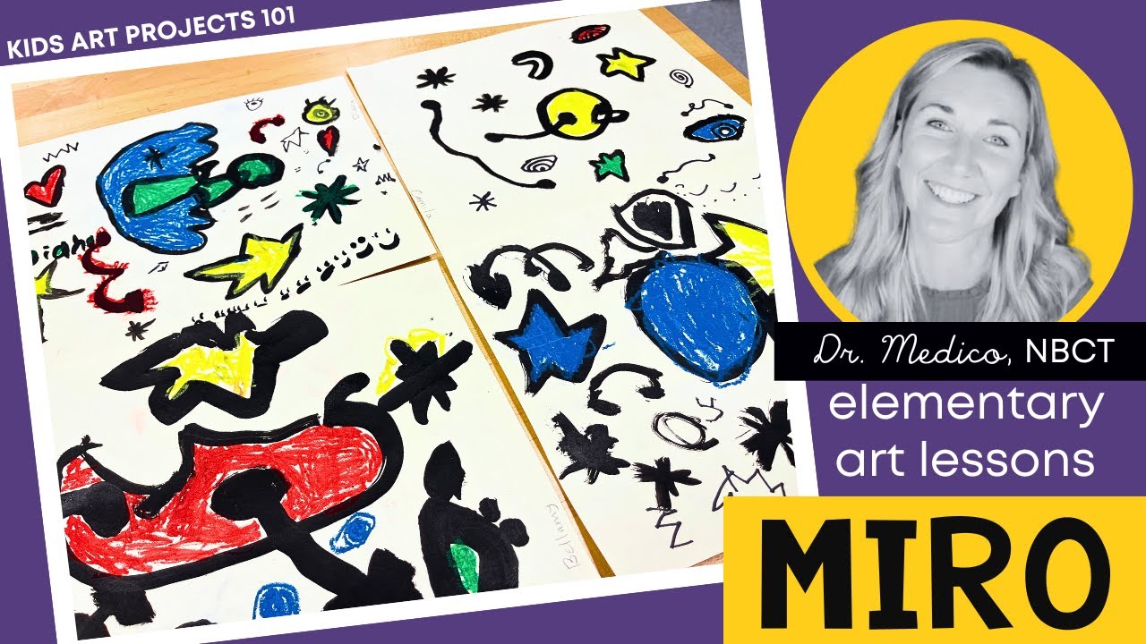 Joan Miró Abstract Art Project Overview & Art Lesson Teaching Tips ...