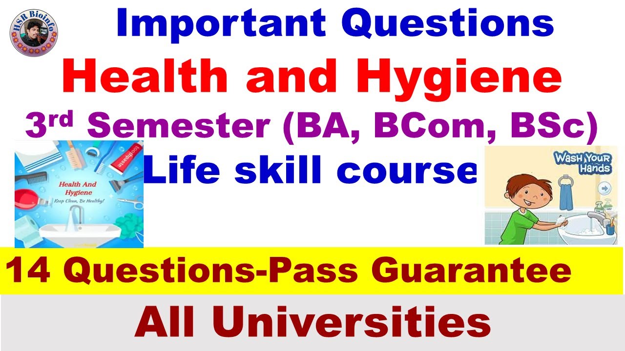 Important Questions-Health and Hygiene-3rd Semester (BA, BCom, BSc ...