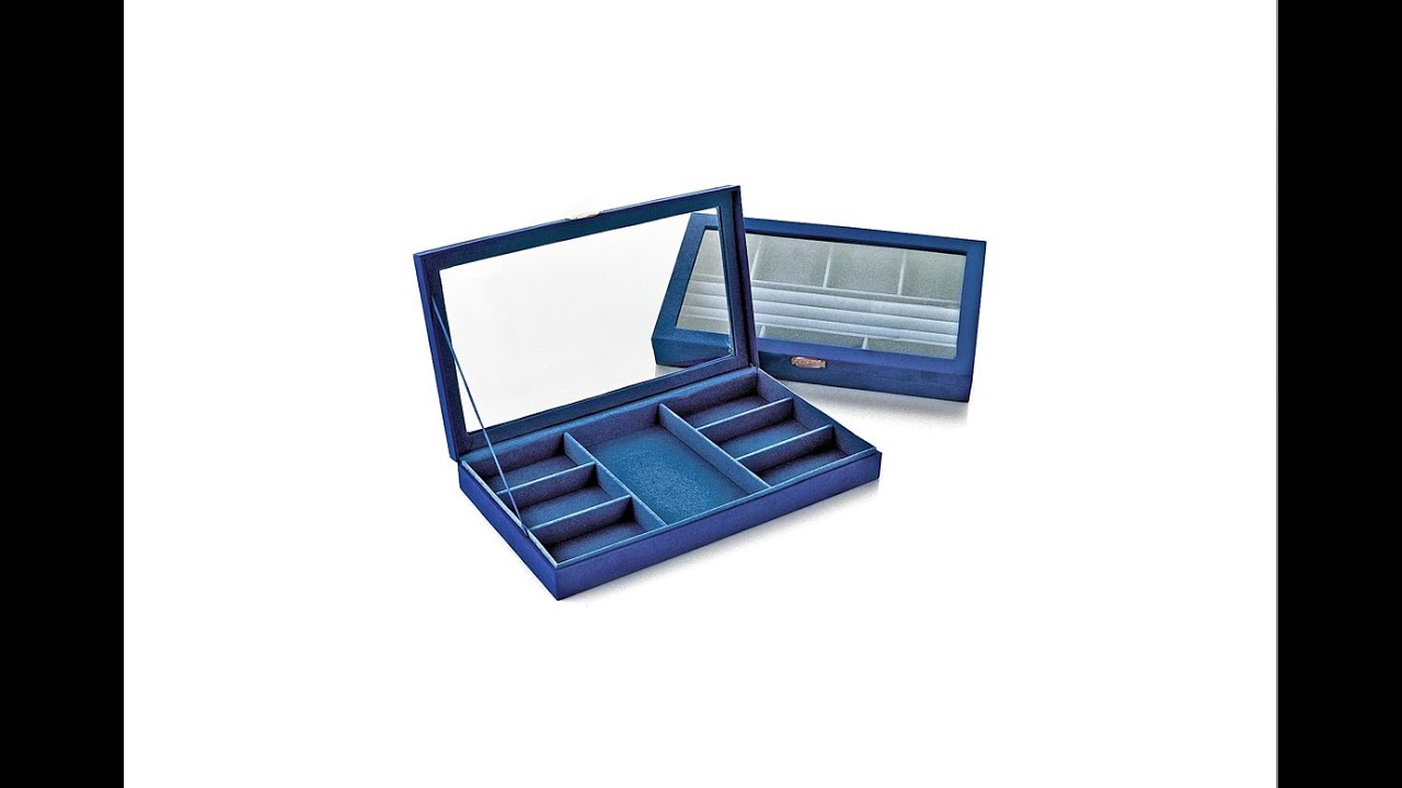 HSN | Item #213857 | Fabric-Covered Set of 2 Large Stackable Jewelry ...