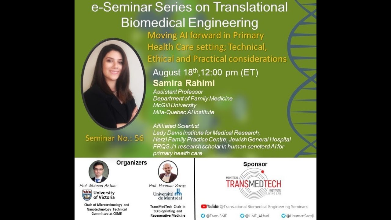 e-Seminar Series on Translational Biomedical Engineering with Prof ...