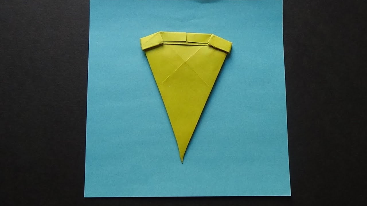 Origami Slice of Pizza - Flying Flicker - YouTube