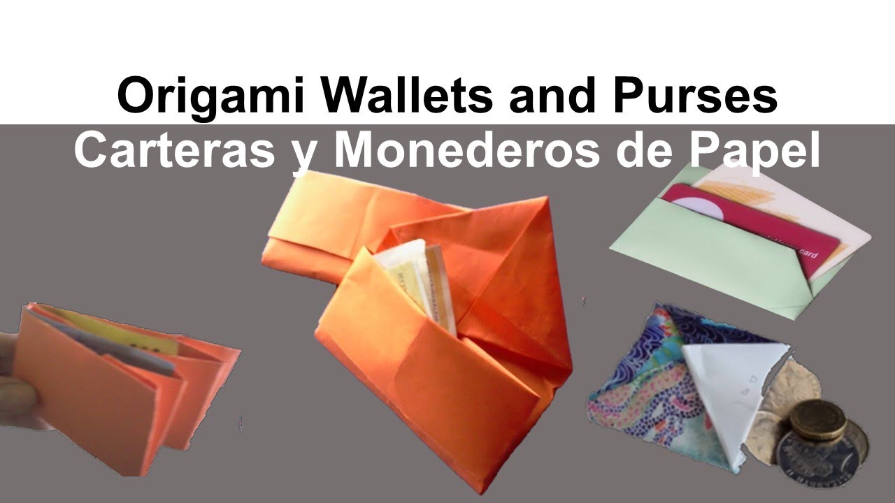 How to Make an Origami Paper Wallet or Purse, DIY Crafts - Como Hacer ...