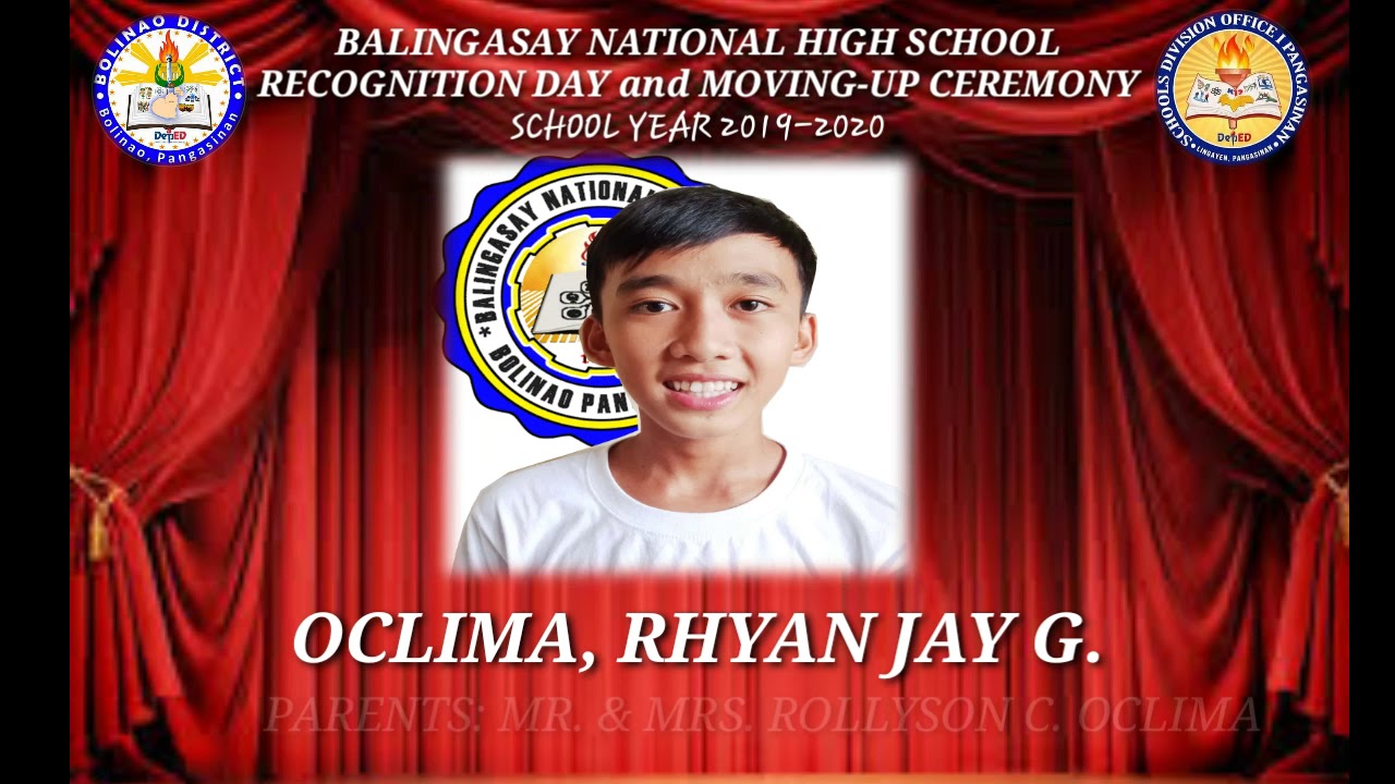 ONLINE RECOGNITION & MOVING-UP CEREMONY(MY ADVISORY CLASS) DEPED'S ...