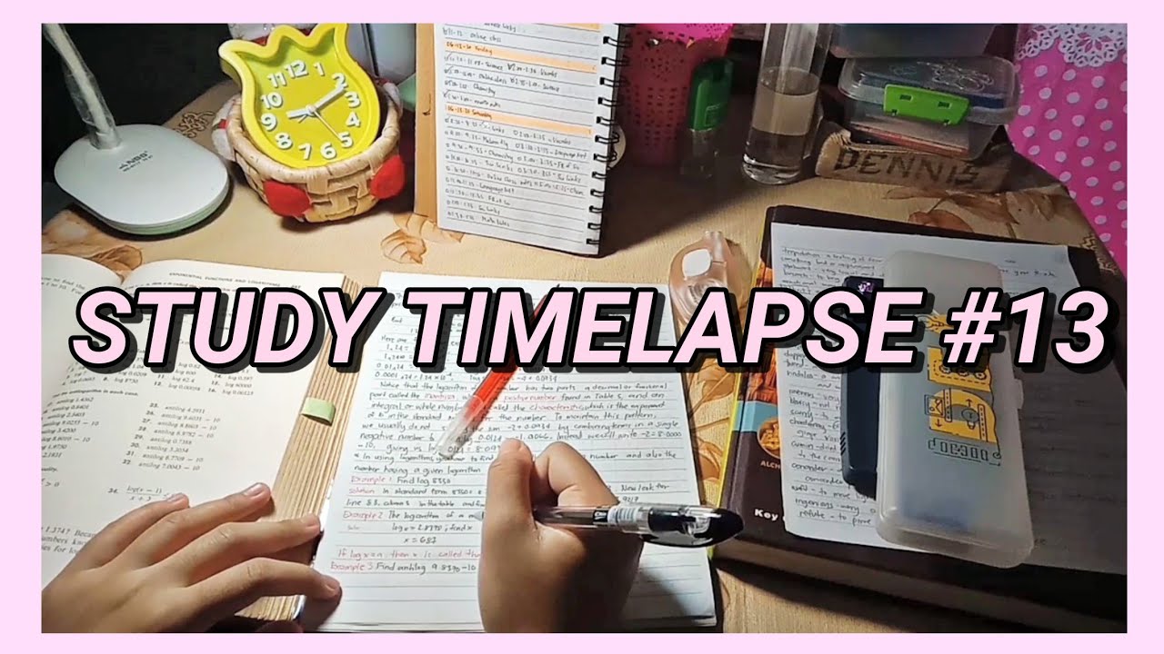 STUDY TIME-LAPSE #13 (공부 타임랩스) - study vlog | study sage - YouTube