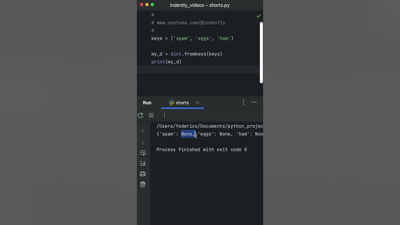 A FASTER Way To Create Dictionaries In Python #code #python #programming - YouTube