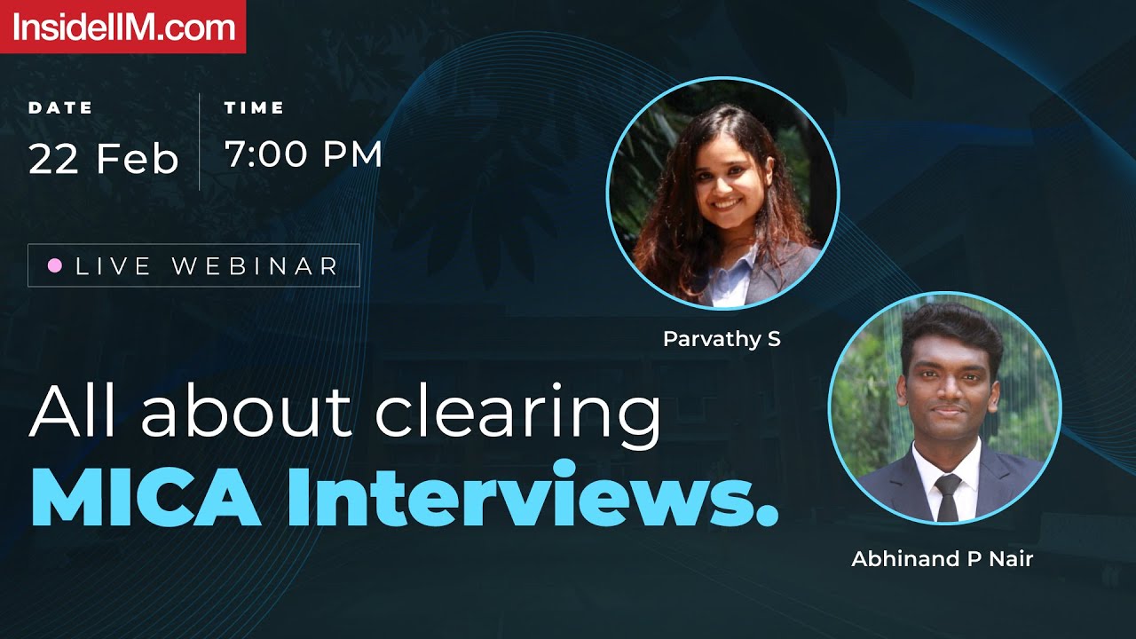 How to Clear MICA Interview Ft MICA Students - YouTube