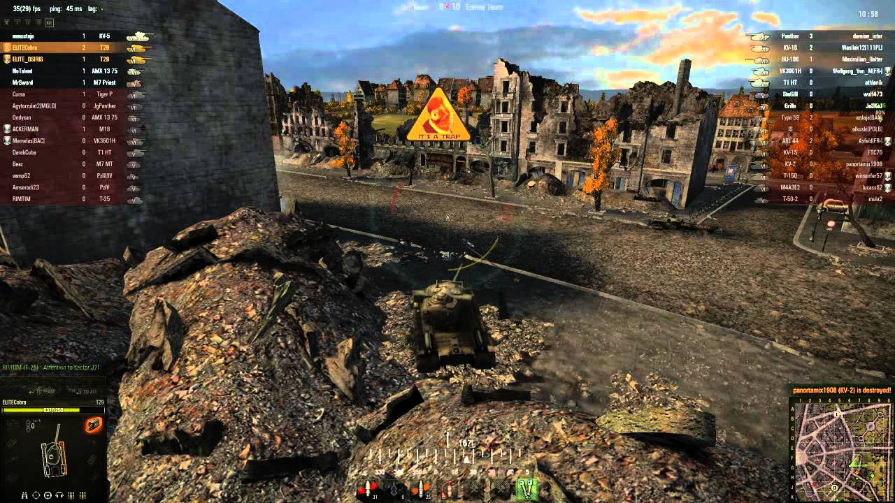 World of Tanks T29 Ruinberg - YouTube