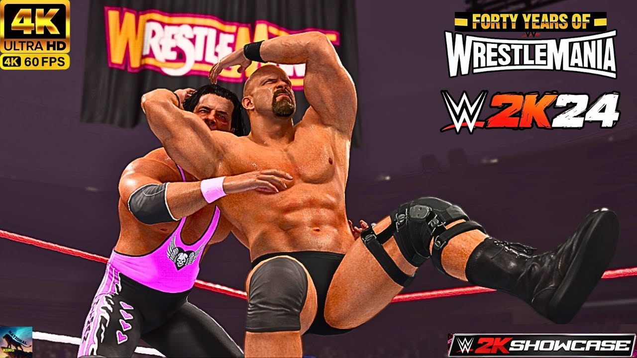 Wwe 2k24 Bret Hitman Hart Vs Stone Cold 40 Years Of Wrestlemania
