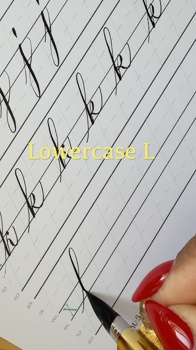 Lowercase L #calligraphy #art #practice #calligraphylearning # ...