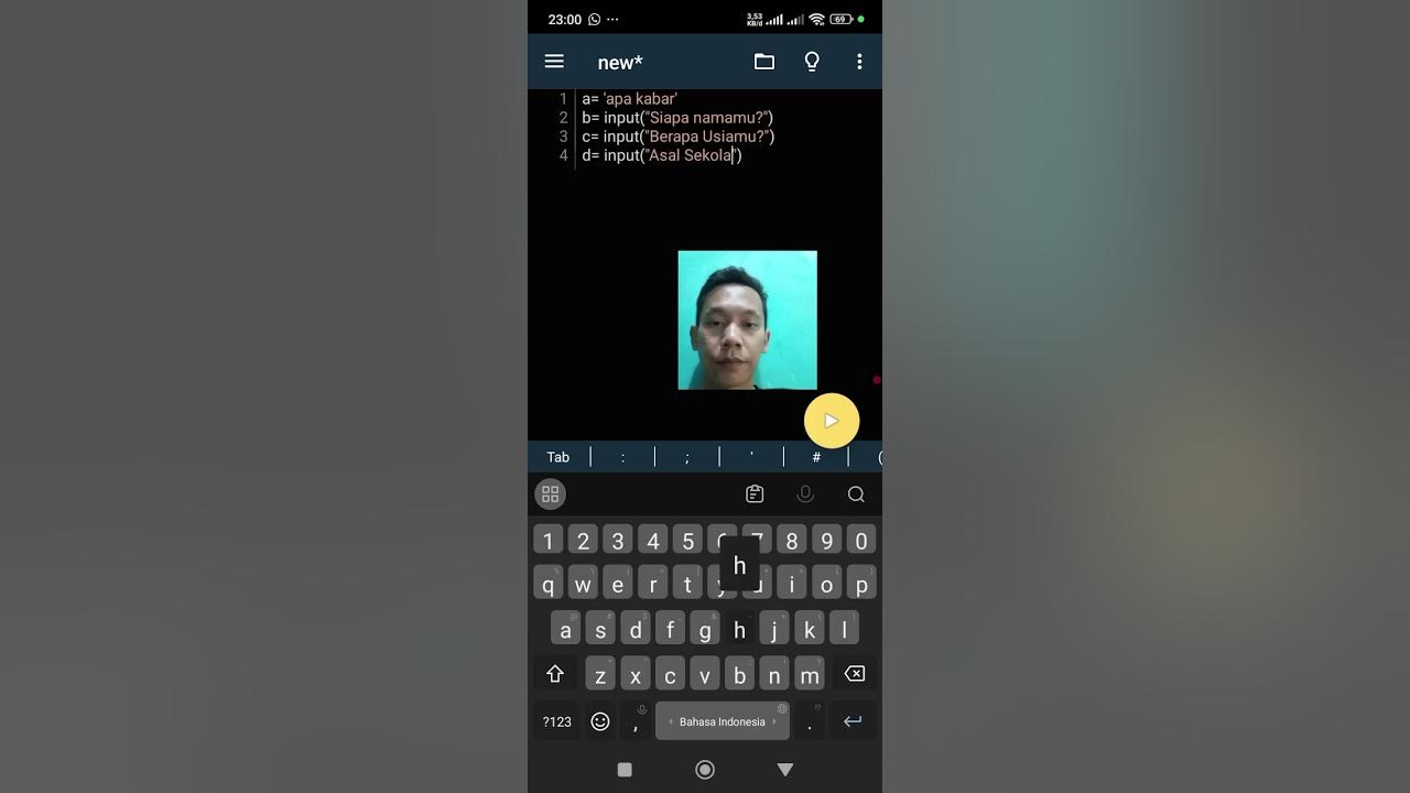 Belajar Python - Tugas Pertemuan 2 - YouTube