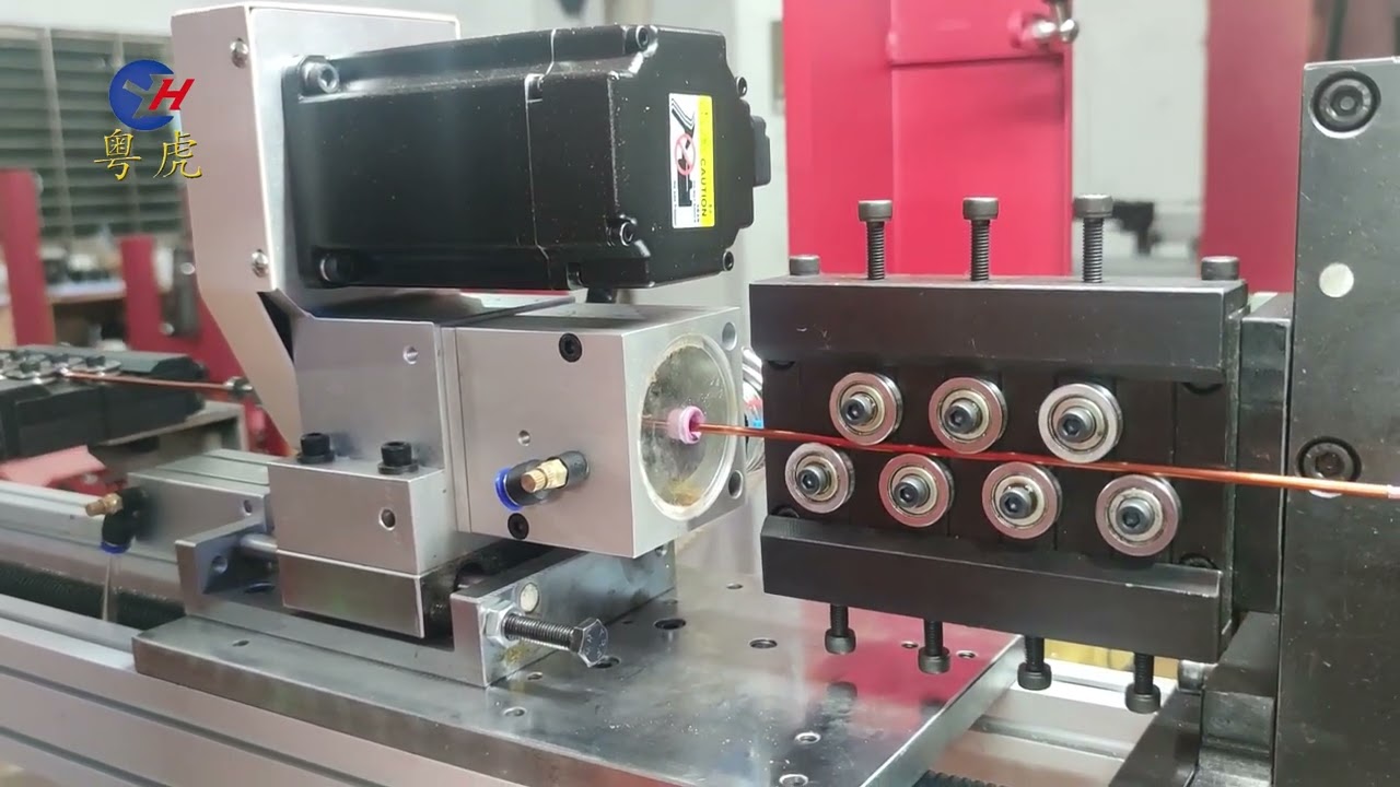 Enameled copper wire depainting process, servo depainting equipment ...