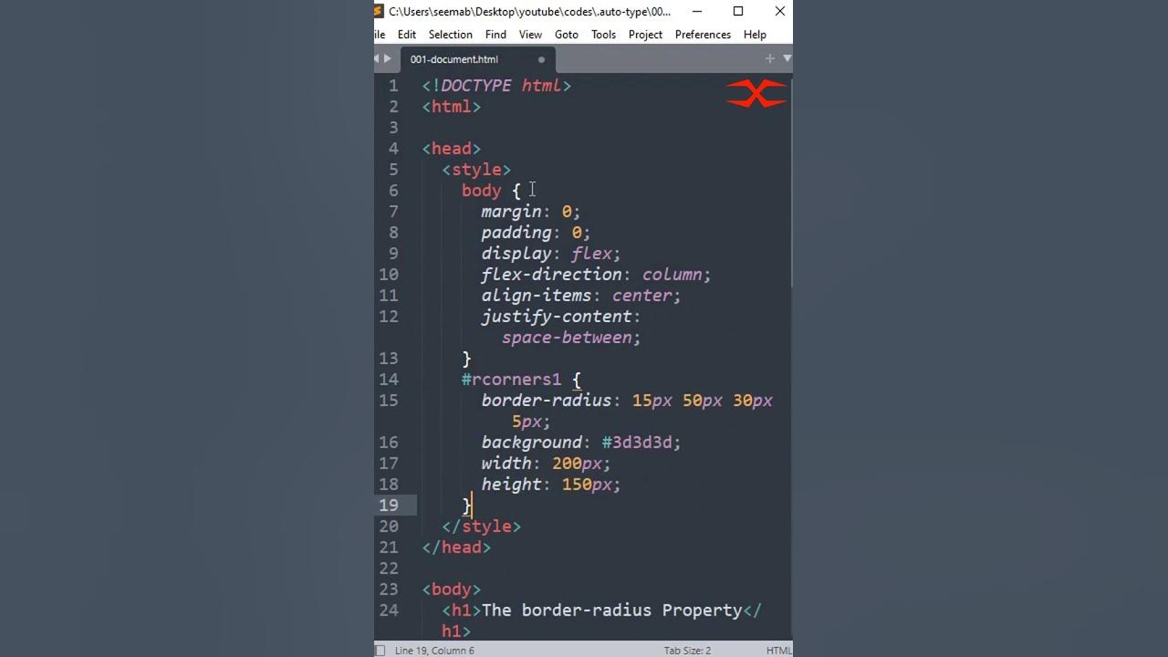 Css Round Corners Html Css Youtube