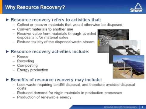 Resource Recovery Technologies - YouTube