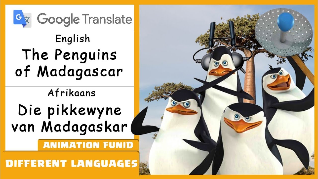 The Penguins of Madagascar in different languages - YouTube